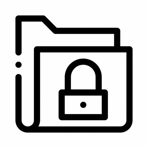 Confidential Data File Storage Padlock Archive Protection Icon Download On Iconfinder