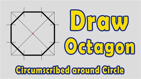 How To Draw An Octagon Circumscribed Around A Circle Method 2