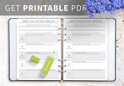 Download Printable SMART Goal Setting Template PDF
