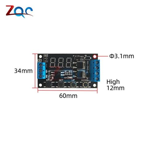 Dc 5V 30V Mos Trigger Ciklusidőzítő Delay Board Időzítő Kapcsoló Kapcsolja Be Ki Relé Modul