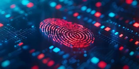 Premium Photo Enhanced Fingerprint Analysis Interface With Biometric Security Data Displayed