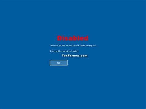 Enable Or Disable Log On Users With Temporary Profiles In Windows