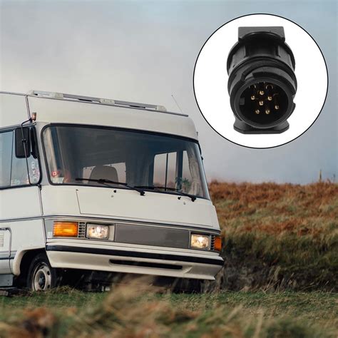 Homemaxs Trailer Plug Adapter 13 Pin To 7 Pin Tow Adapter Electrical Adapter Socket Converter