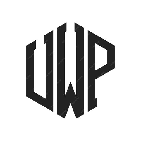 Premium Vector Uwp Logo Design Initial Letter Uwp Monogram Logo Using Hexagon Shape