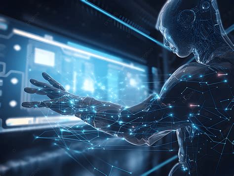 첨단 로봇 네트워크 빅 데이터 광고 배경 로봇 인공 지능 하이 테크 배경 일러스트 및 사진 무료 다운로드 Pngtree