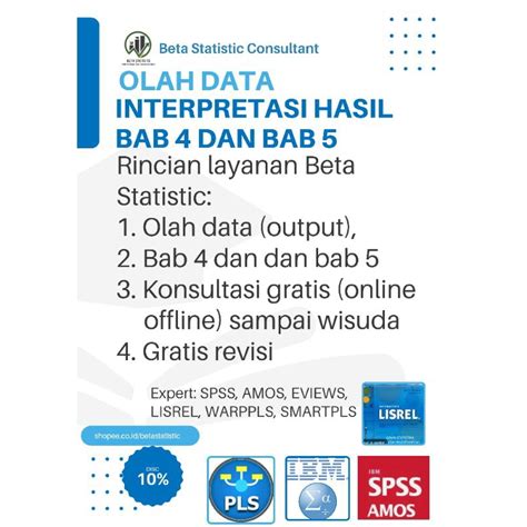 Jual Olah Data Spss Amos Lisrel Eviews Smartpls Jasp Warppls Shopee Indonesia