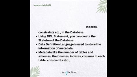 Data Definition Language Ddl Commands Ddl Ddlcommands Dbms Database Youtube