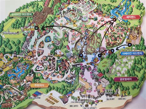 에버랜드 지도 2022 새로운 어트랙션 및 업데이트 정보