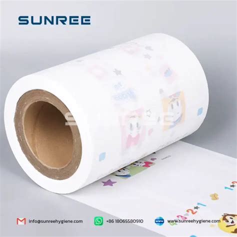 Waterproof Breathable Cast Polyethylene Film Backsheet For Baby Diaper SUNREE