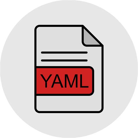 Yaml File Format Line Filled Light Icon 44122030 Vector Art At Vecteezy