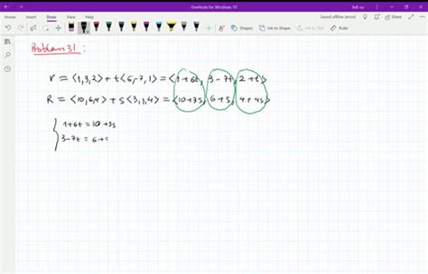SOLVED Parallel Intersecting Or Skew Lines Determine Whether The Following Pairs Of Lines Are
