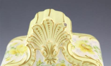 Lot Gilman Collamore And Co Porcelain Mantle Clock