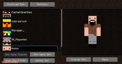 Skin Swapper Mod Quickly Change Skin Mc Mod Net