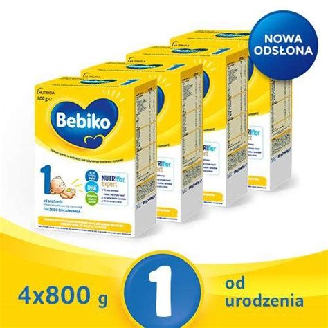 4x Bebiko 1 Mleko Początkowe Od Urodzenia 800g Bebiko Sklep Empik Com
