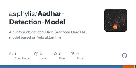 Github Asphylis Aadhar Detection Model A Custom Object Detection Aadhaar Card Ml Model