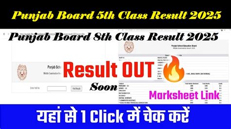 Punjab Board 5th Class Result 2025 क्या इस साल फिर से रिकॉर्ड तोड़ेगा पास प्रतिशत