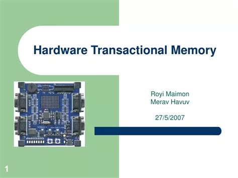 Ppt Hardware Transactional Memory Powerpoint Presentation Free Download Id5056711