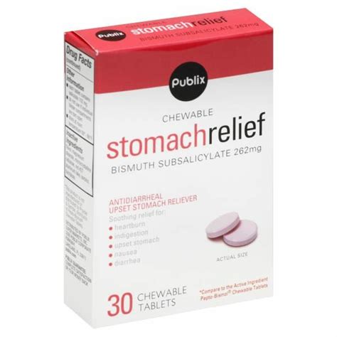 Publix Stomach Relief 262 Mg Chewable Tablets Same Day Delivery Or Pickup Publix