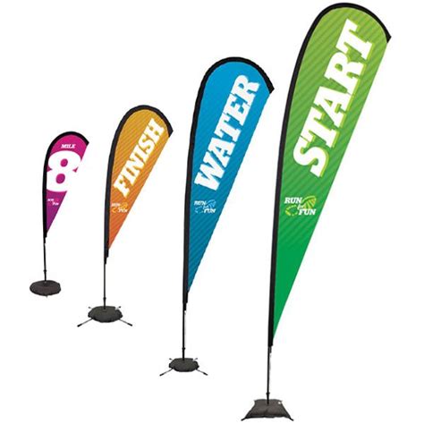 Sail Sign Tear Drop Banner Stand Double Sided Sail Sign Banner Stands
