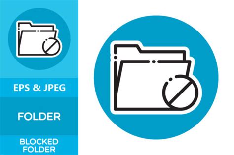Folder Icon Blocked Folder Graphic By Beldonbenediktus · Creative Fabrica