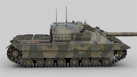 3d Fv 217 Badger Tank Desrtoyer Turbosquid 1732228