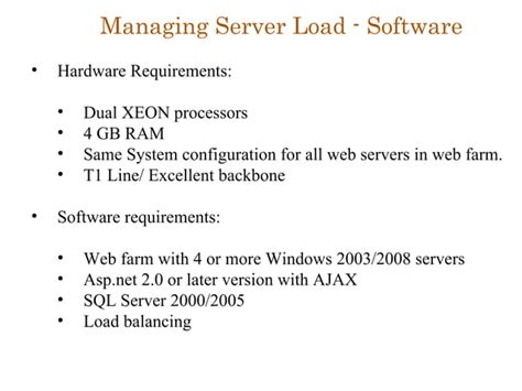 Server Load Balancing Ppt