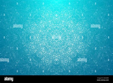 Polygonal Science Background With Connecting Dots And Lines Abstract Plexus Geometric Effect