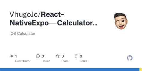 Github Vhugojcreact Nativeexpo Calculator App Ios Calculator