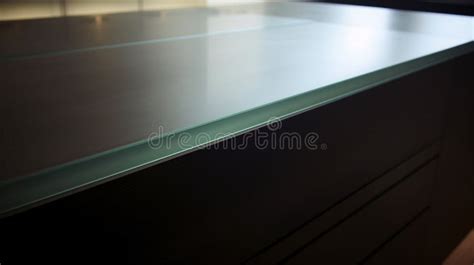 A Close Up Of A Counter With A Glass Top Ai Stock Illustration
