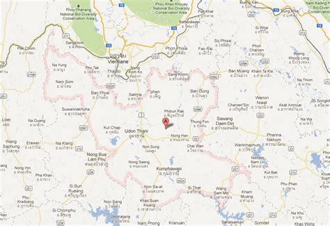 Udon Thani Map