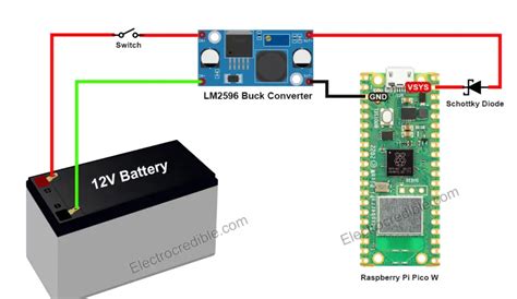 How To Power Raspberry Pi Pico With Batteries Li Ion 9v 12v Aa Aaa