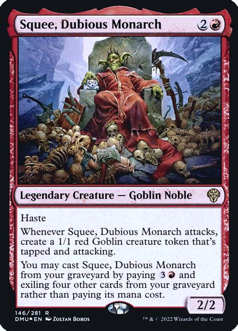 Squee Dubious Monarch Dominaria United Promos Mtg Print