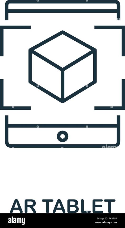 Augmented Reality Tablet Icon Monochrome Style Design From Visual Device Collection Ui Pixel