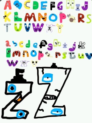 Alphabet Lore Z Alphabet Lore Planet Z A To Z Faces