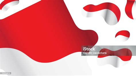 텍스트 디자인 휴일 독립 기념일을 위한 빈 공간을 가진 인도네시아어 애국 배경 템플릿입니다 오신 것을 환영 합니다 인도네시아의 개념벡터 0명에 대한 스톡 벡터 아트 및 기타