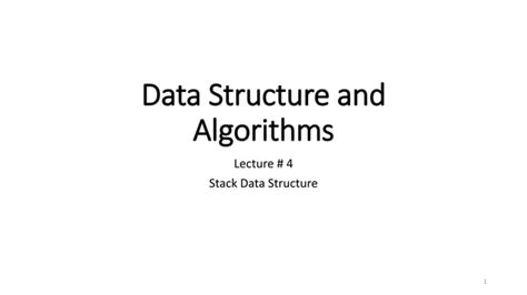 Dsa Lecture4 Stack Pptx