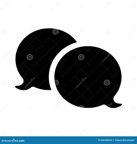 Message Icons Chat Message Icon Speak Icon Dialog Chat Speech Bubble Vector Illustration