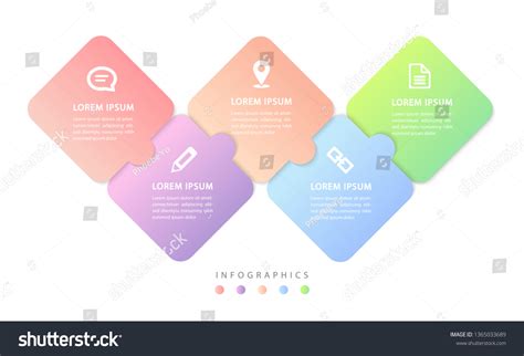 Vector Infographic Design Ui Flow Chart Stock Vector Royalty Free