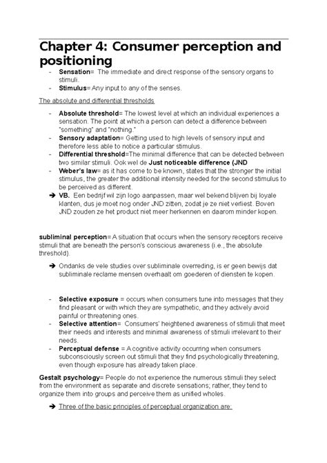 Chapter Consumer Behavior Global Edition Chapter Consumer Perception And Positioning