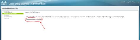 Importing Cucme Users To Cue Cisco Community