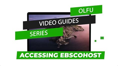 How To Access Ebscohost Ebooks Using Your Olfu Canvas Youtube