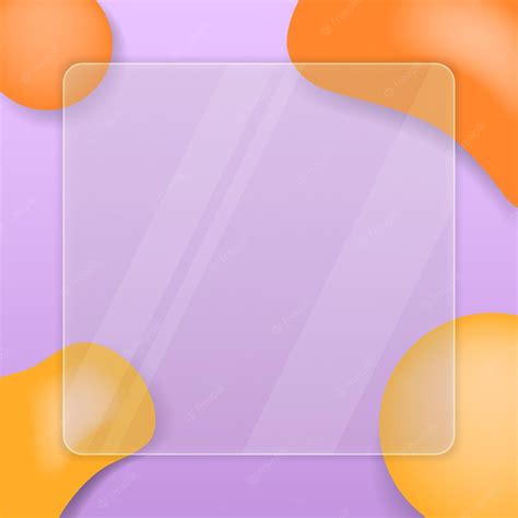 Пустой абстрактный стеклянный фон Премиум вектор