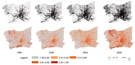 The Expansion And Land Cover In Bangkok Source Landsat 7 Etm Satellite Download Scientific