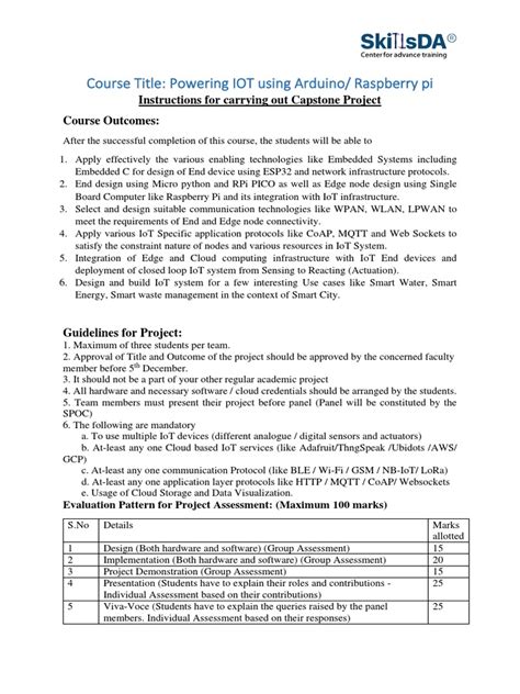 Iot Capstone Project V1 0 Pdf Internet Of Things Home Automation