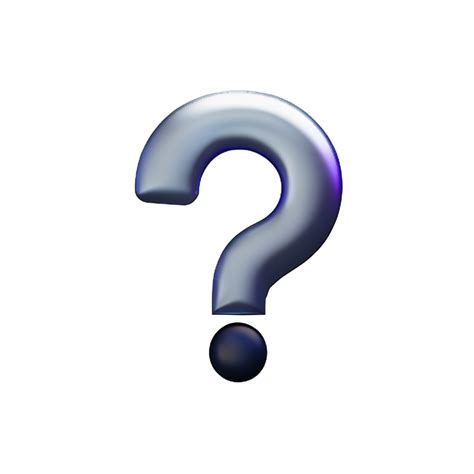 3d question mark icon sign 26552384 png