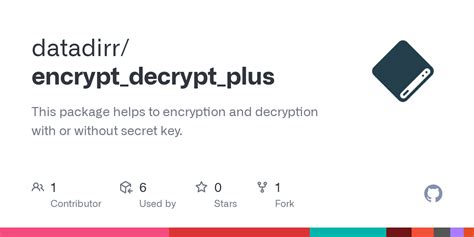 Github Datadirrencryptdecryptplus This Package Helps To