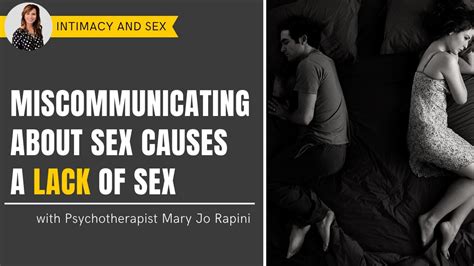 Miscommunicating About Sex Causes A Lack Of Sex YouTube