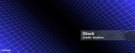 푸른 빛나는 네온 와이어 프레임 배경입니다 원근법에서 빛나는 체크 무늬 대각선 격자 평면 복고풍 미래 지향적 인 깊이 벽지 아케이드 게임 공상 과학 매트릭스 표면 배경