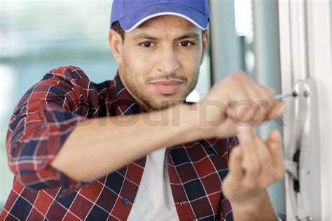 Installation And Repair Of Plastic Windows Stock Image Colourbox