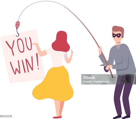 가면을 쓴 도둑 낚시 막대 훔치는 돈 개인 정보 보호 데이터 인터넷 낚시 공격 사이버 인터넷 보안 벡터 일러스트 데이터에 대한